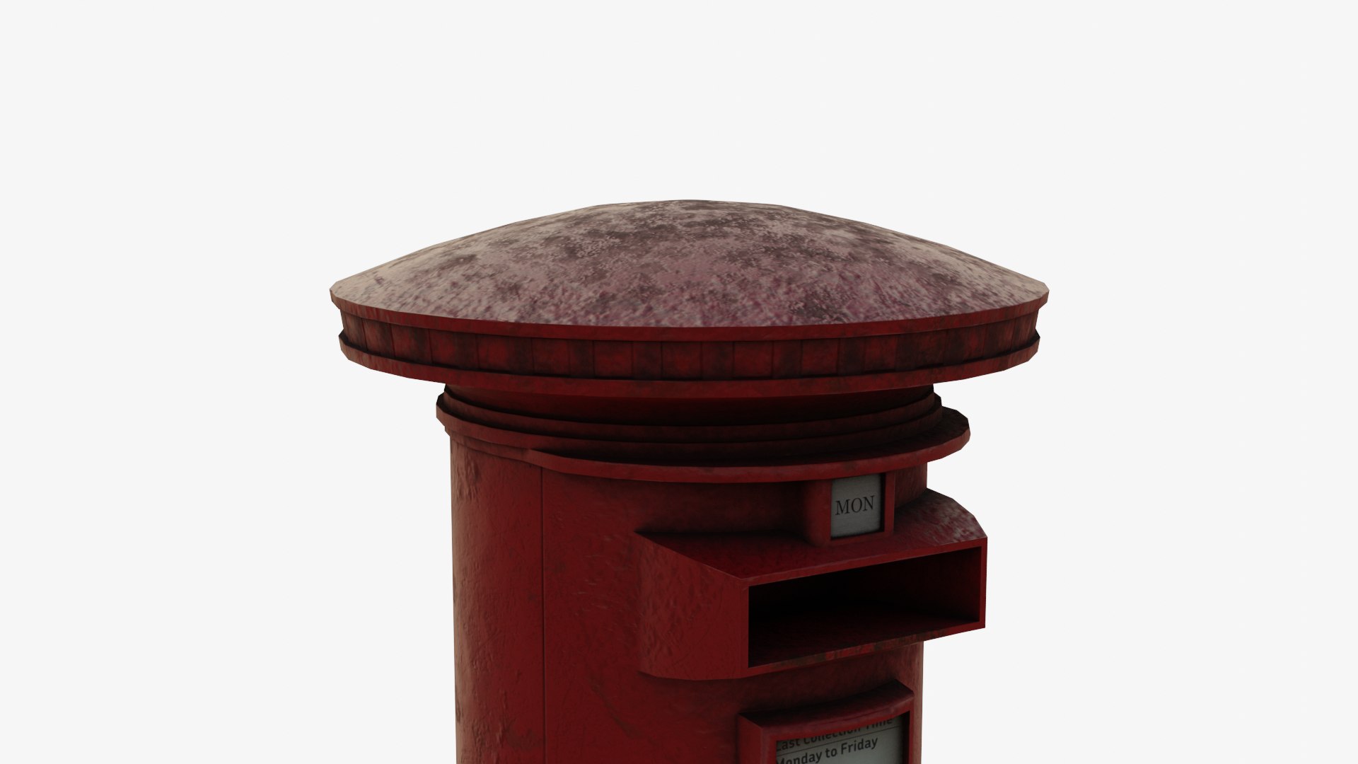 Realistic Postbox 3D Model - TurboSquid 1533169