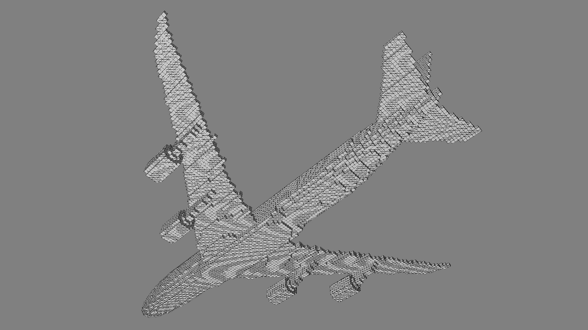 3D Model Boeing 747 - Pixelated - TurboSquid 1966674