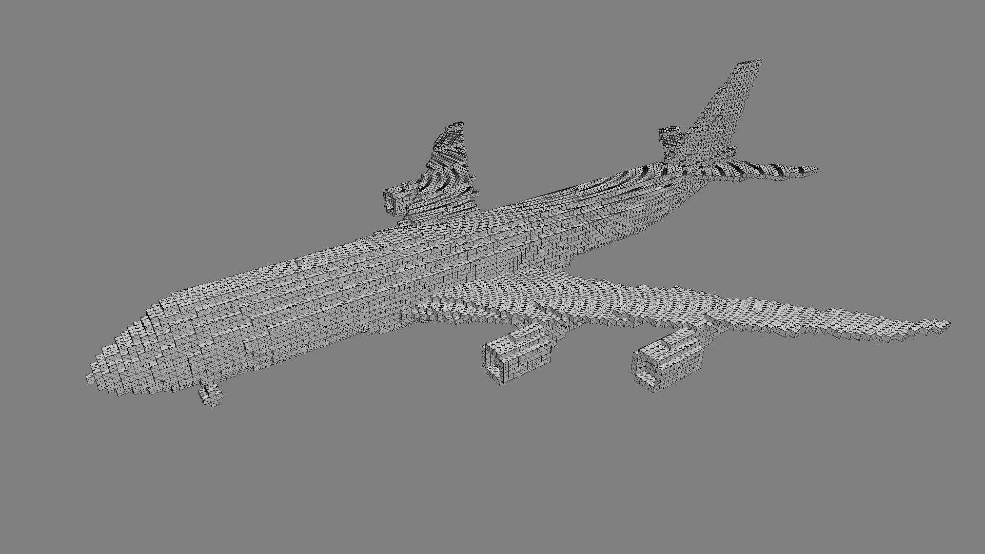 3D Model Boeing 747 - Pixelated - TurboSquid 1966674