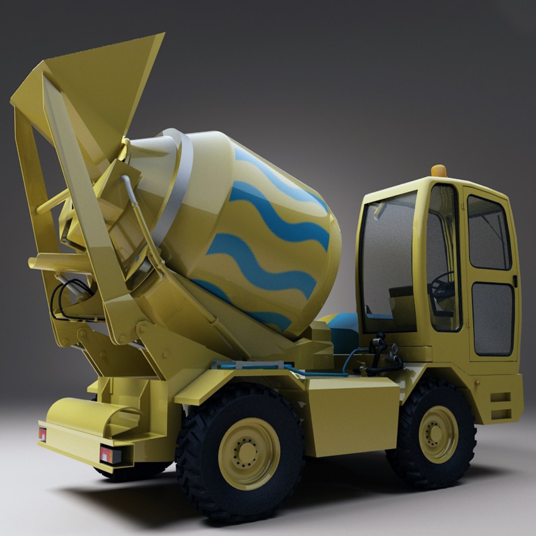 realistic mixer car davino 3d model