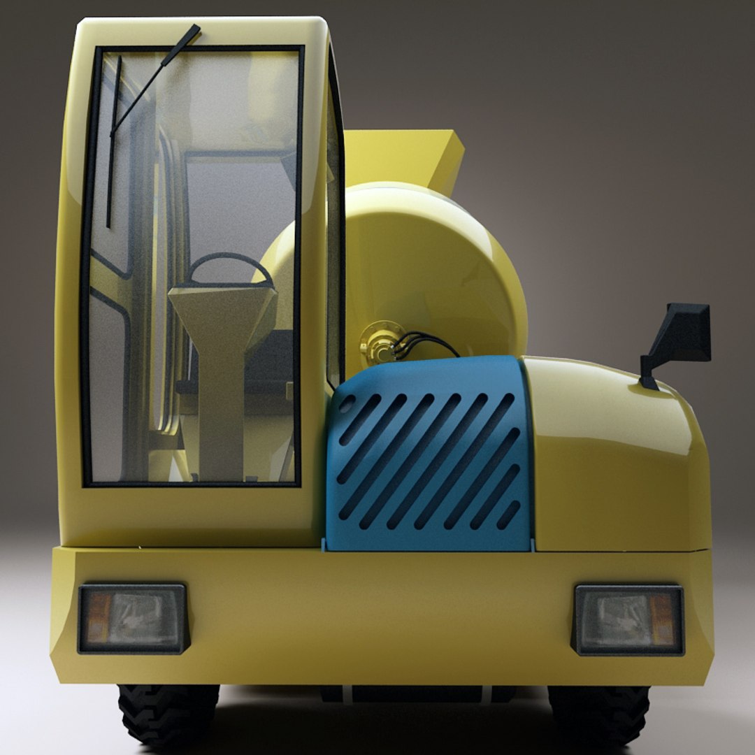 realistic mixer car davino 3d model