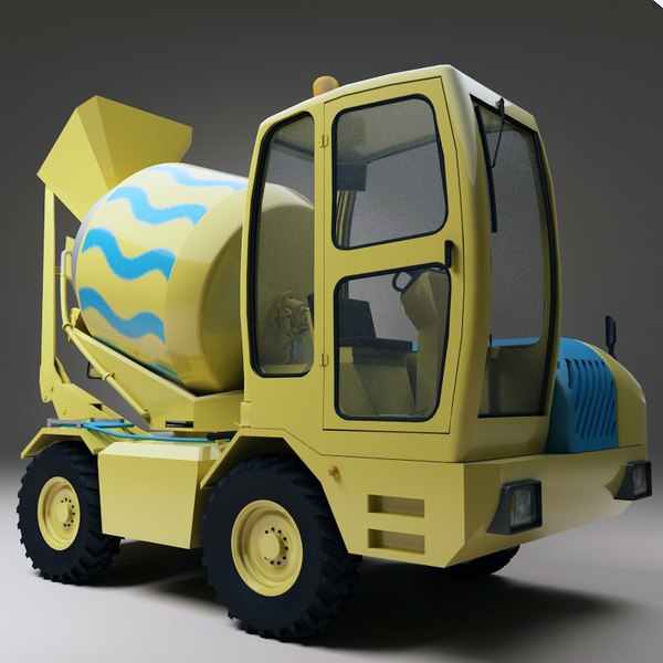 realistic mixer car davino 3d model