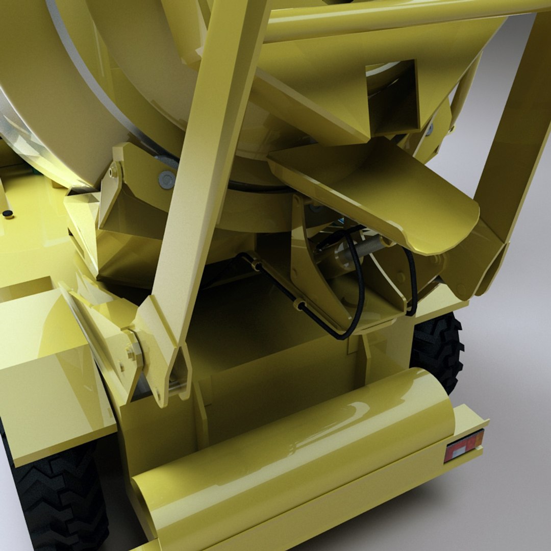 realistic mixer car davino 3d model