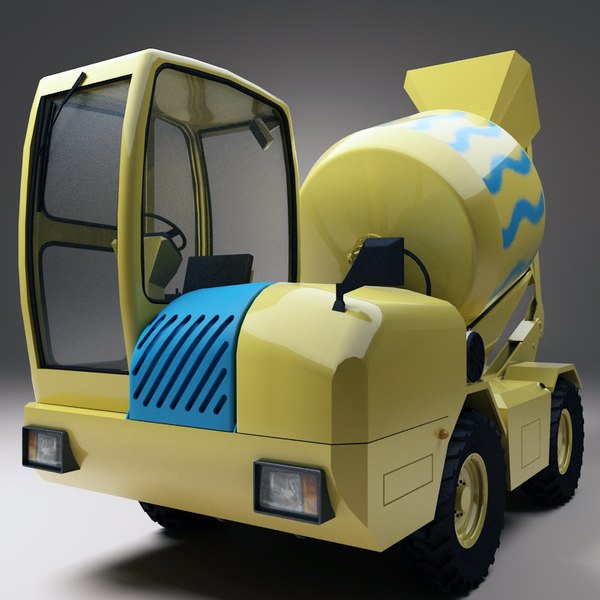 realistic mixer car davino 3d model