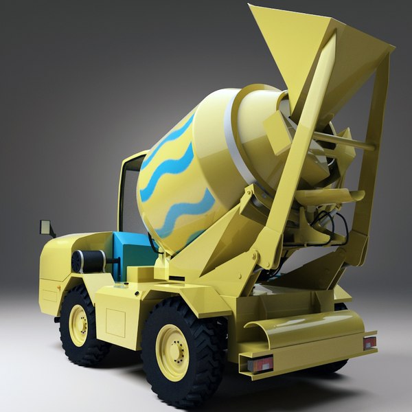 realistic mixer car davino 3d model