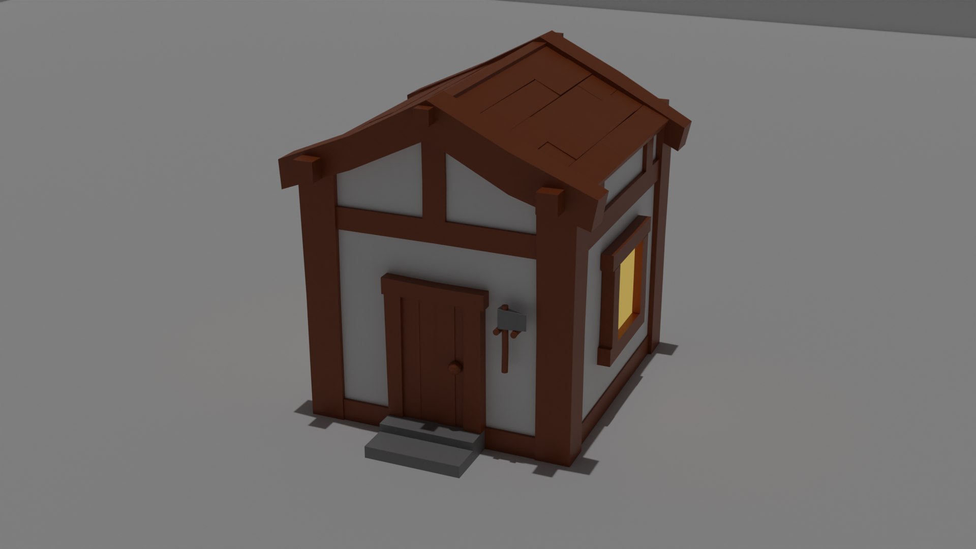 Low Poly 3d Shed Model - TurboSquid 1974779