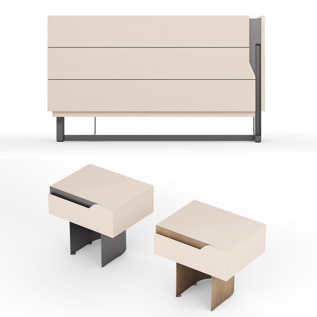 3D Mirage Chest Of Drawers-Bedside Table By Cantori - TurboSquid 2178711