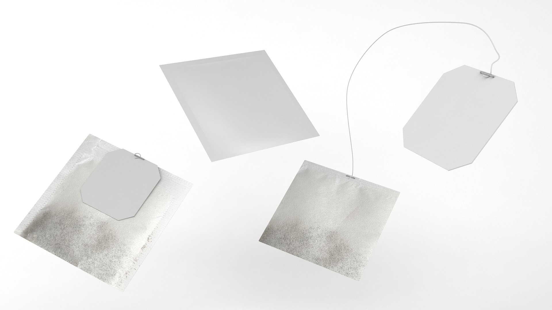 3D model Square Tea Bag - TurboSquid 1820834