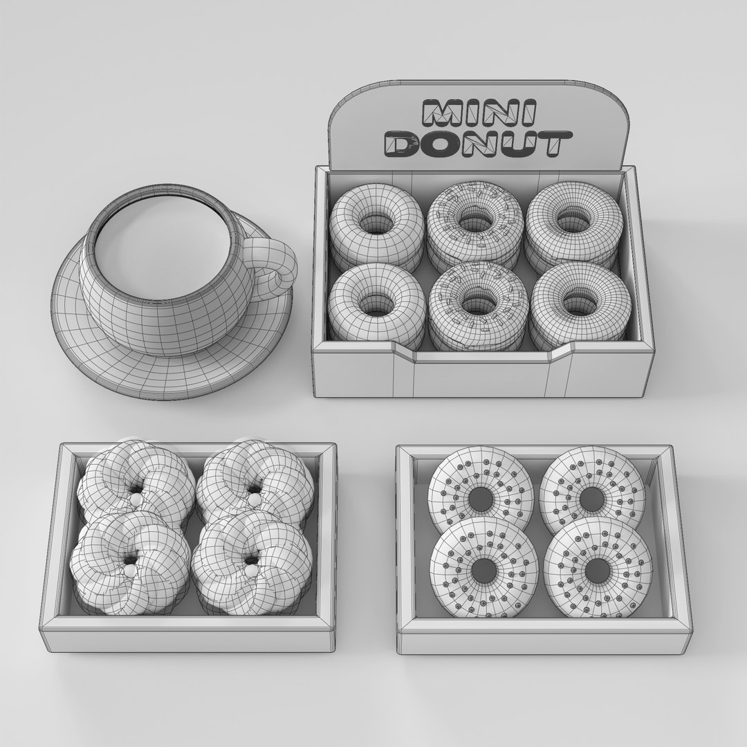 Set Of Bakery Shop Model - TurboSquid 2341106