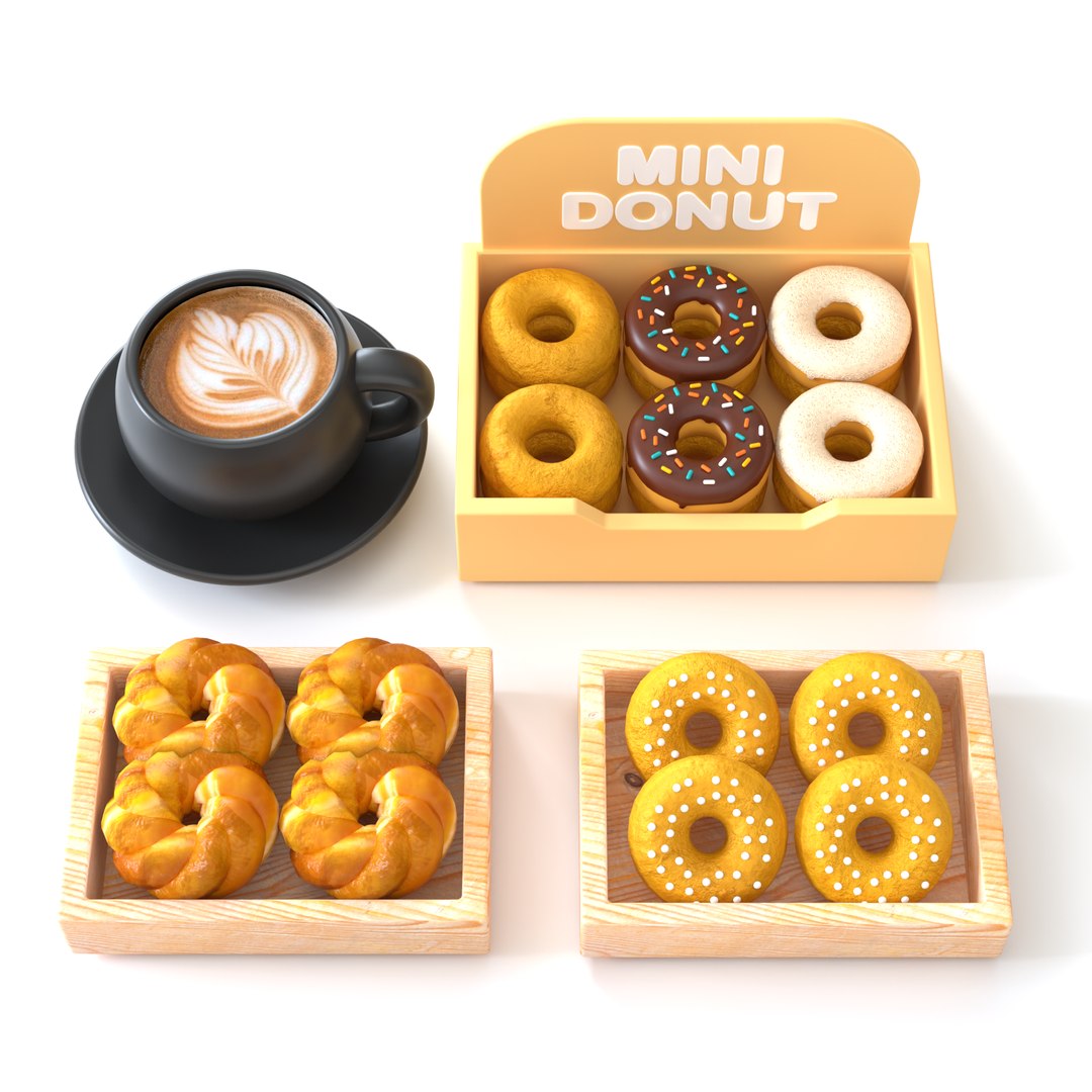 Set Of Bakery Shop Model - TurboSquid 2341106