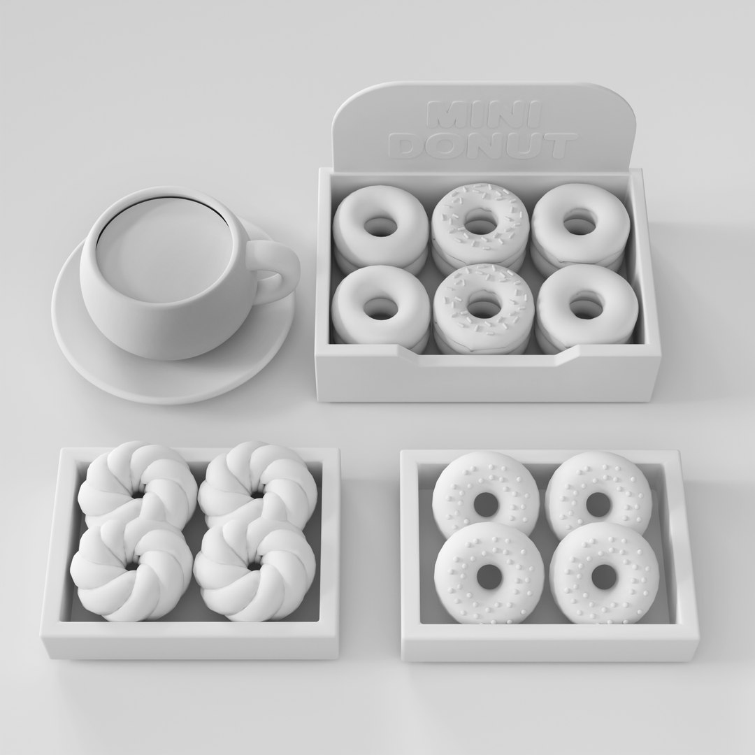 Set Of Bakery Shop Model - TurboSquid 2341106