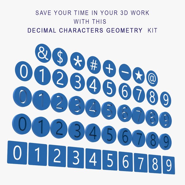 3D Ascii Models | TurboSquid