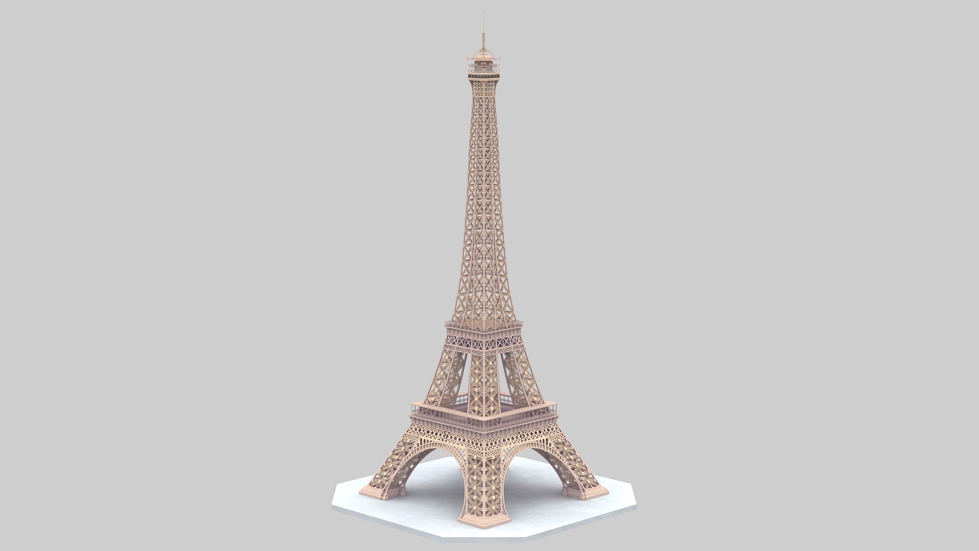 3D Model Eiffel Tower France - TurboSquid 2275664