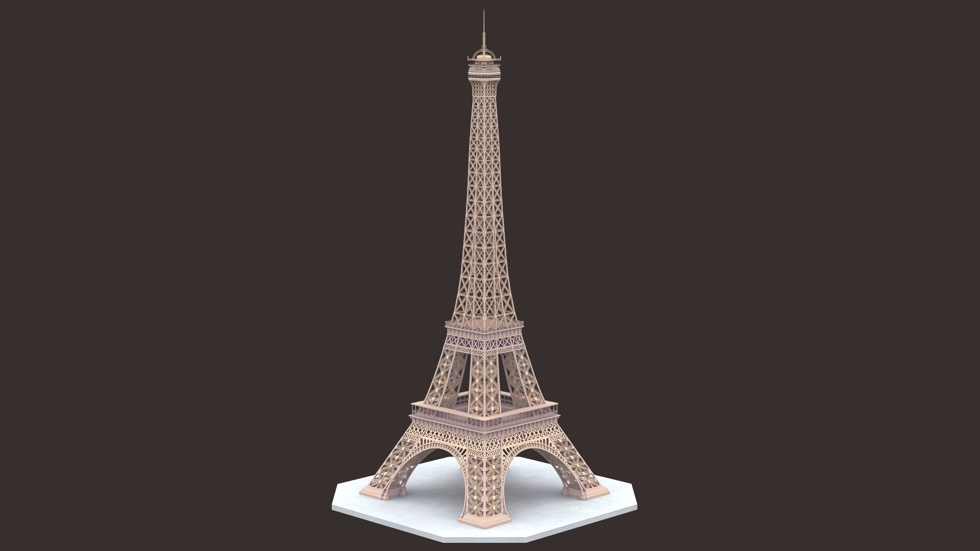 3D Model Eiffel Tower France - TurboSquid 2275664