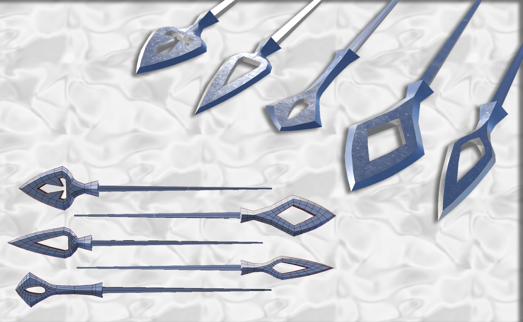 3D Set Japanese Arrows - TurboSquid 1357084