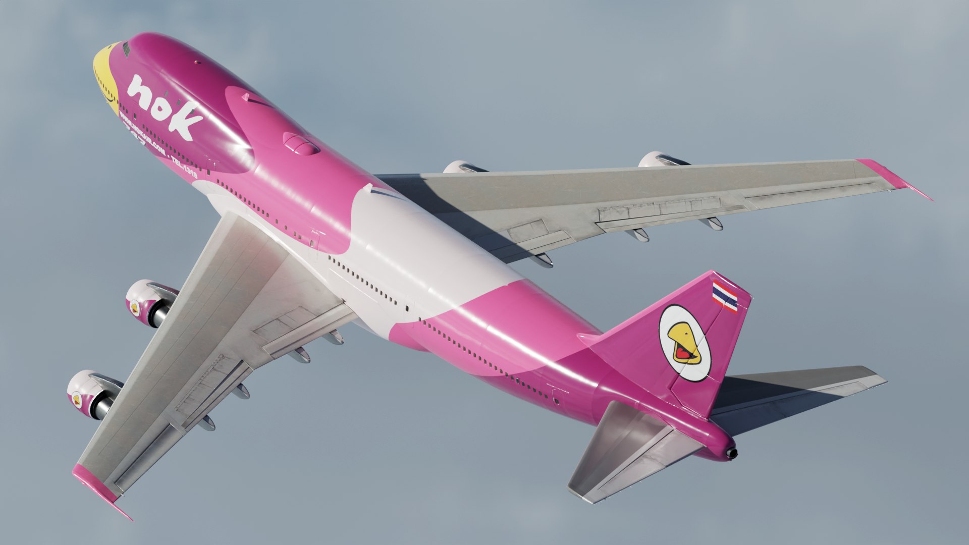 3D 747-100 NOK AIR - TurboSquid 2148208