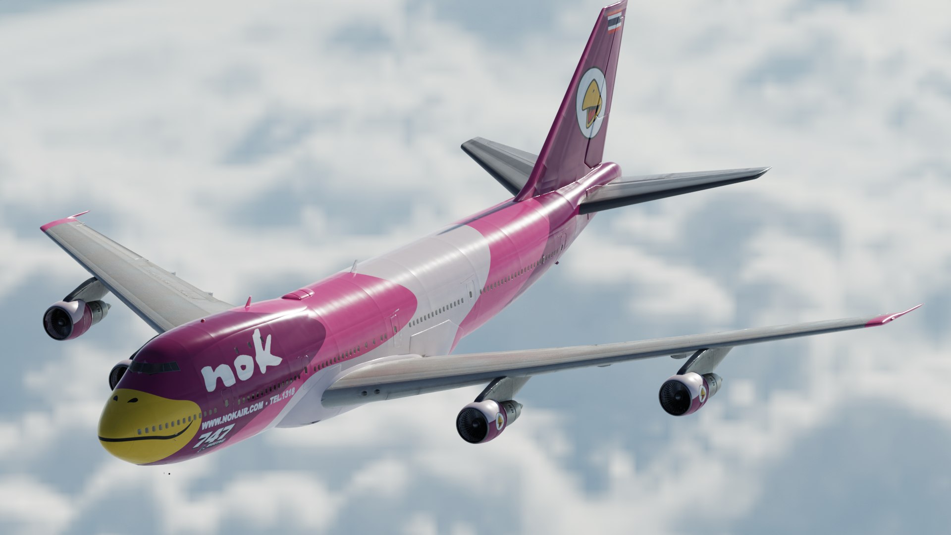 3D 747-100 NOK AIR - TurboSquid 2148208