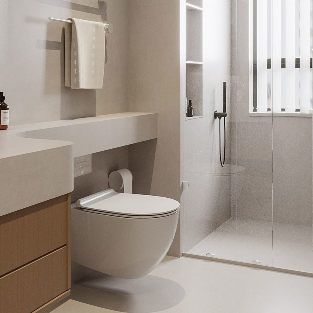 3D Modern Bathroom Model - TurboSquid 2277318