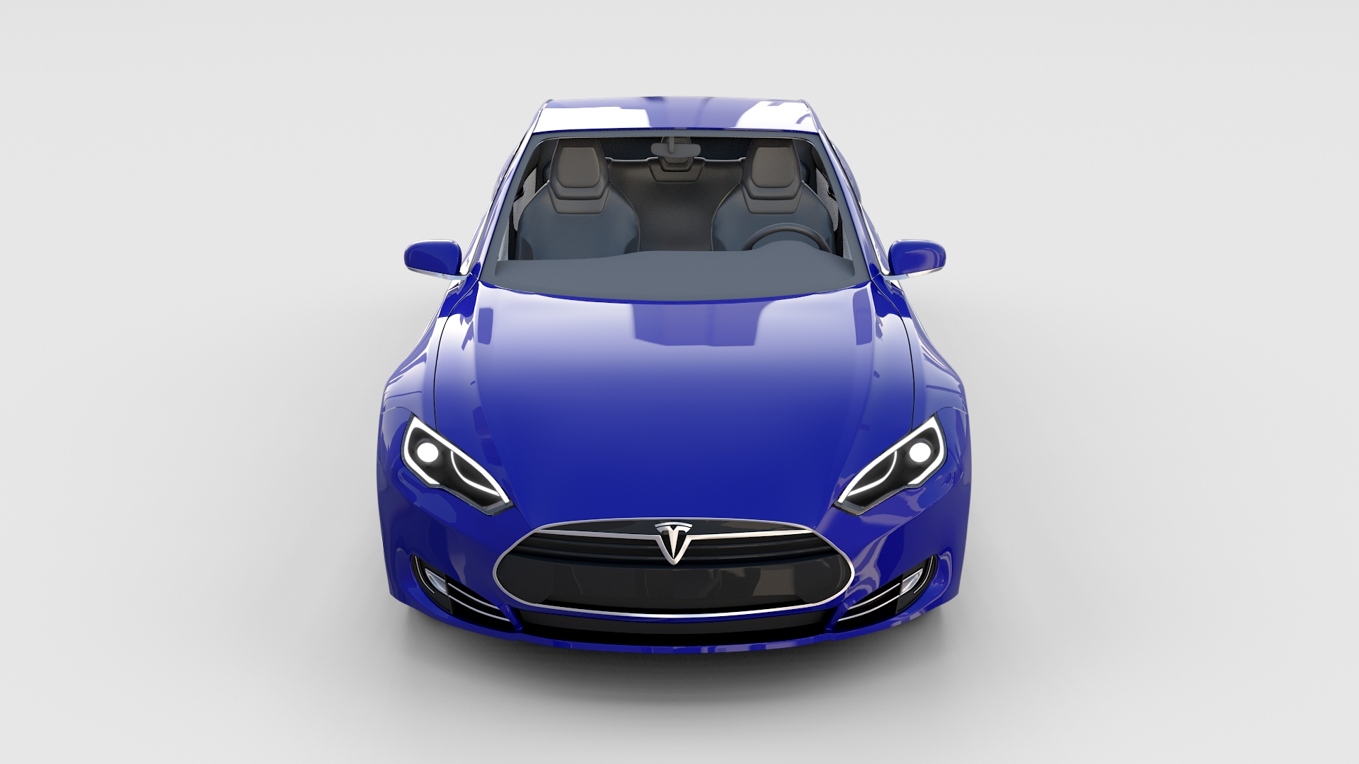 3d Model Tesla S Interior Modeled