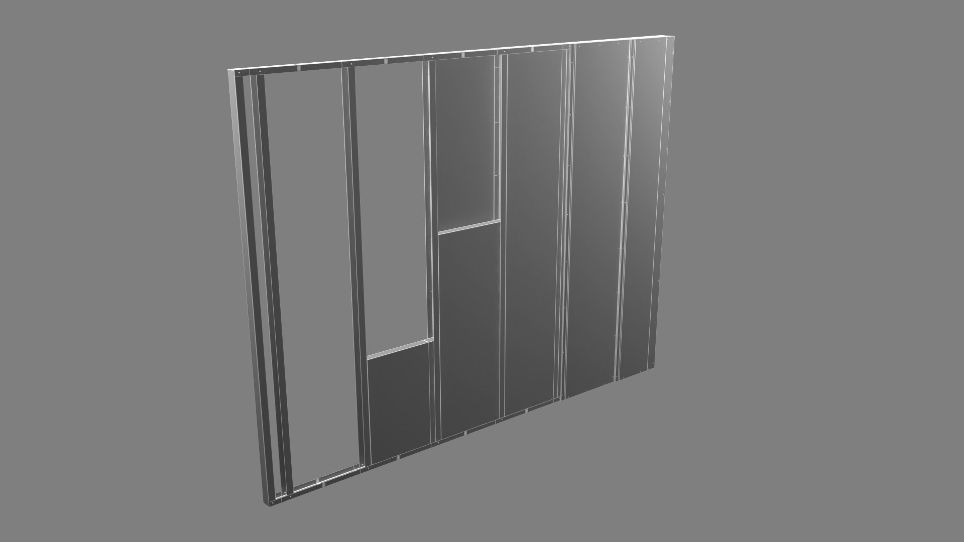 3D Model Gypsum Wall - TurboSquid 2013504