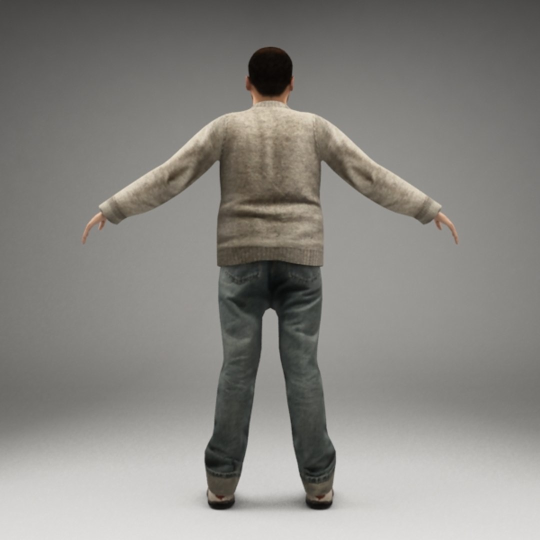 axyz rigged characters 3d max