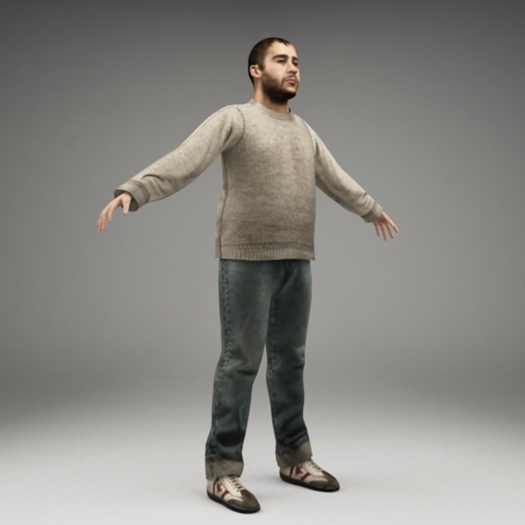 axyz rigged characters 3d max