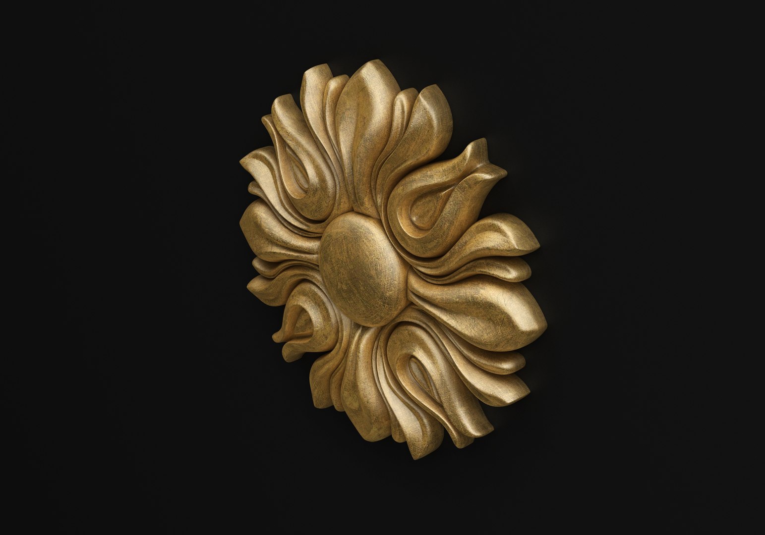 3D Carved Rosette - TurboSquid 2086415
