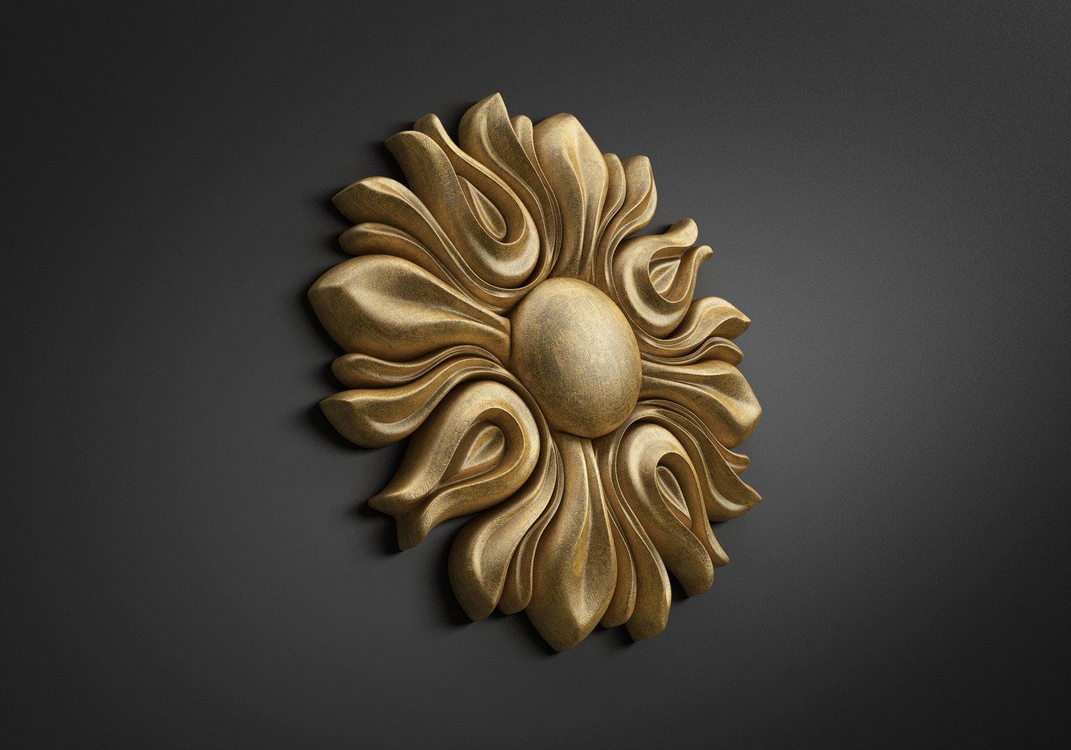 3D Carved Rosette - TurboSquid 2086415