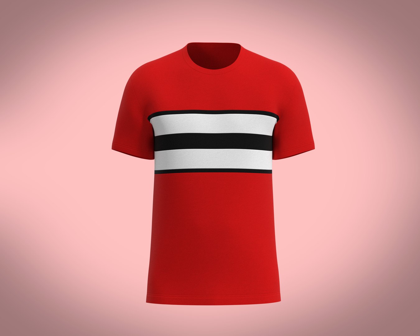 Mens Red T-Shirt 3D Model - TurboSquid 1940537