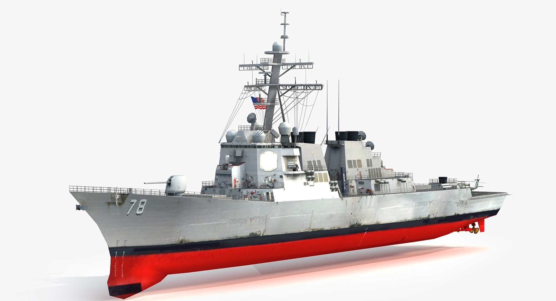3D uss porter ddg-78 dd model | 1146547 | TurboSquid