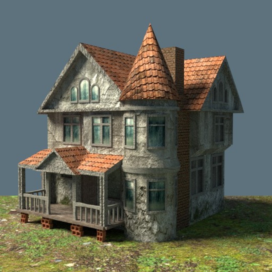 3D Old Mansion - TurboSquid 1236367