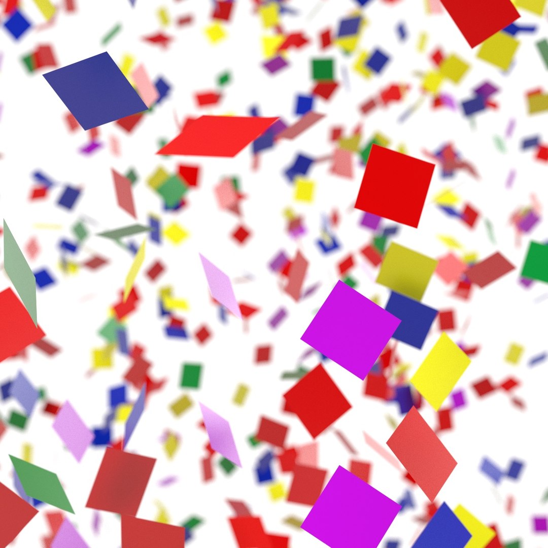 Confetti 3d Model