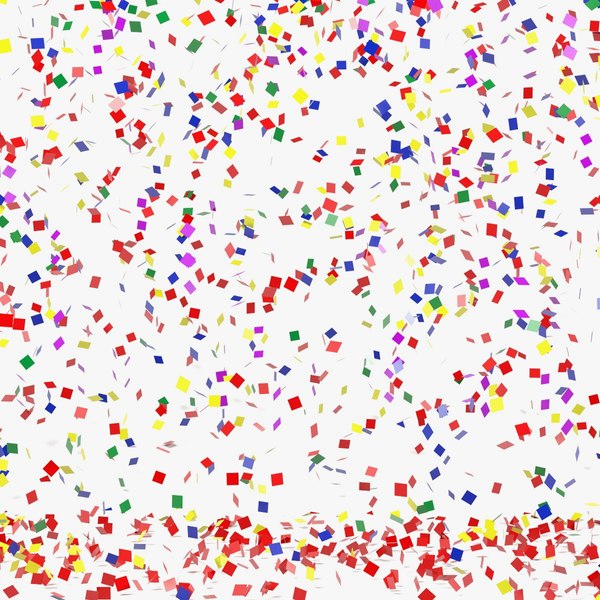 confetti 3d model