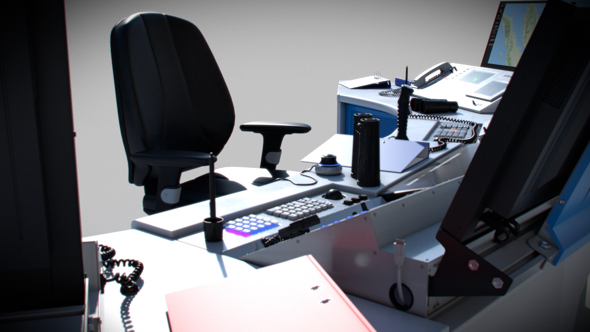 3D Airport Control Tower Interior Model - TurboSquid 1498043