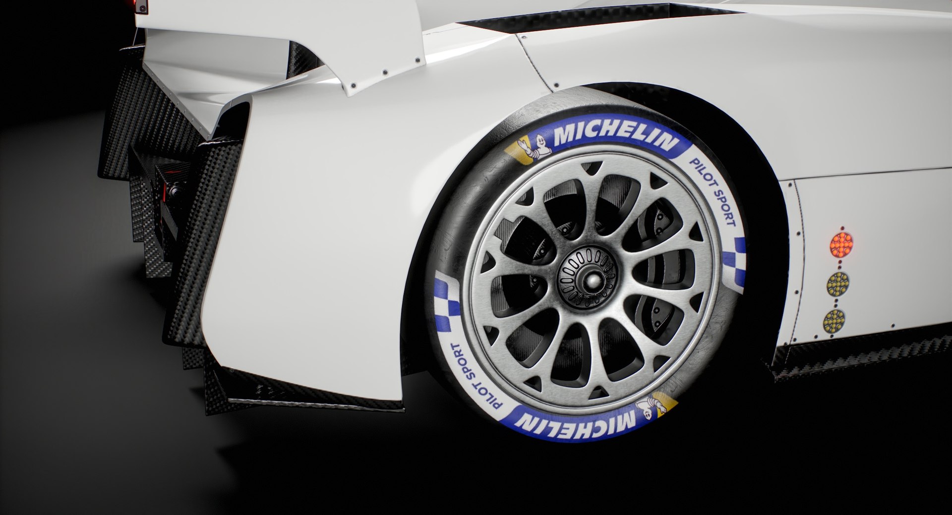 3D Toyota GR010 Hybrid LMH Hypercar WEC Season 2023 White Mockup model ...