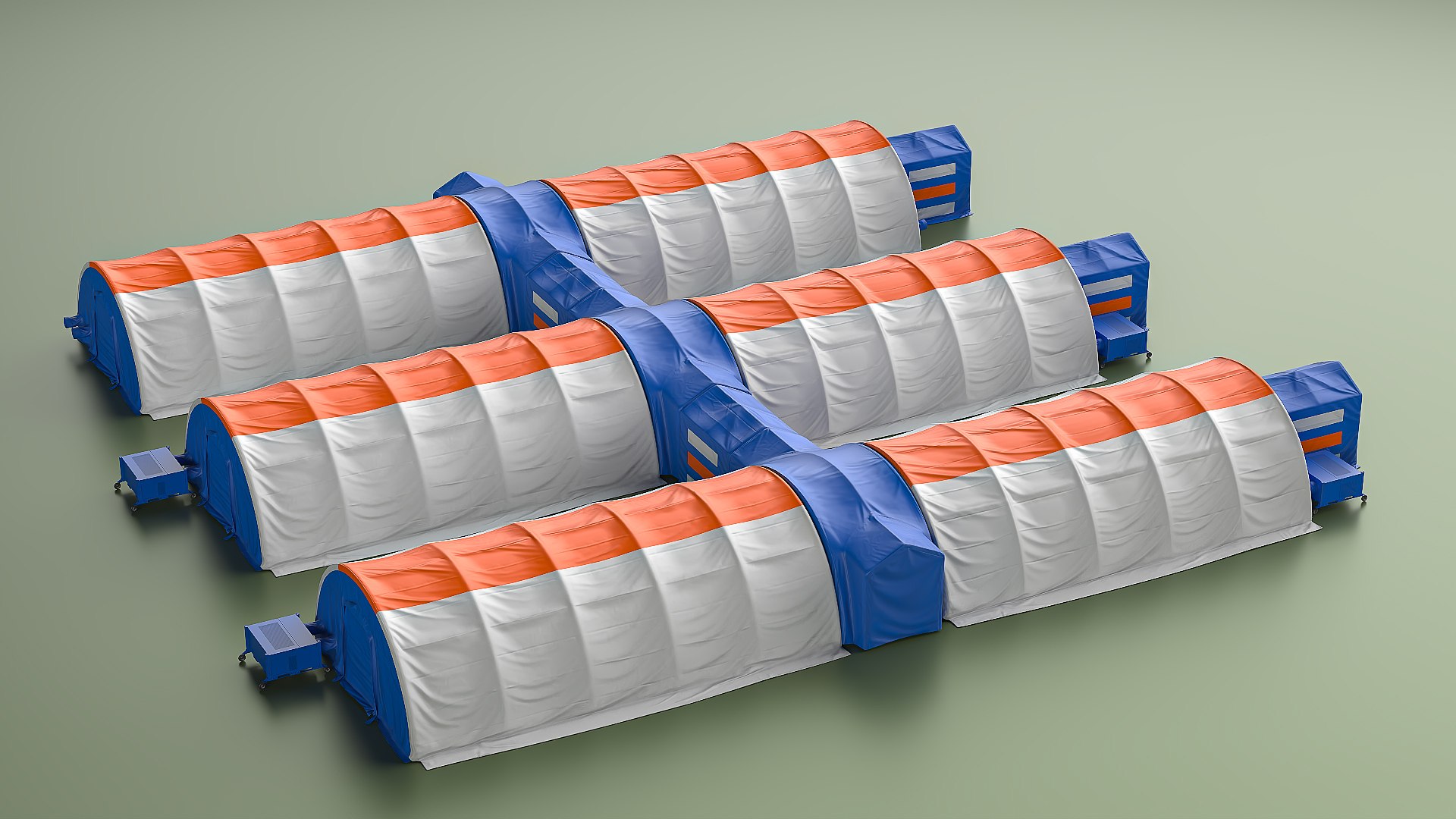 3D Negative Pressure Isolation Hospital Shelters Model - TurboSquid 2342321