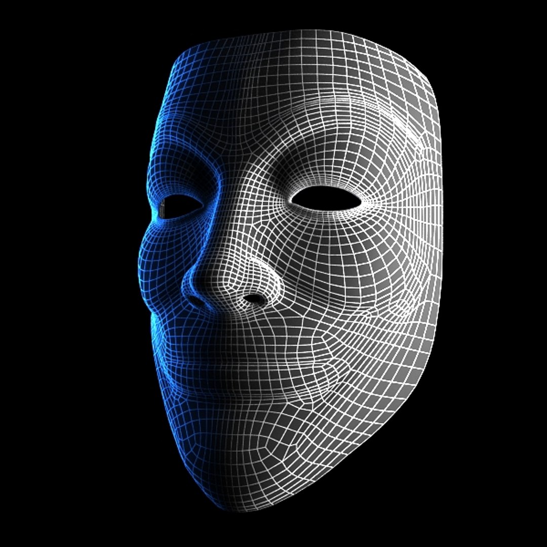 3d Model Anonymous Mask