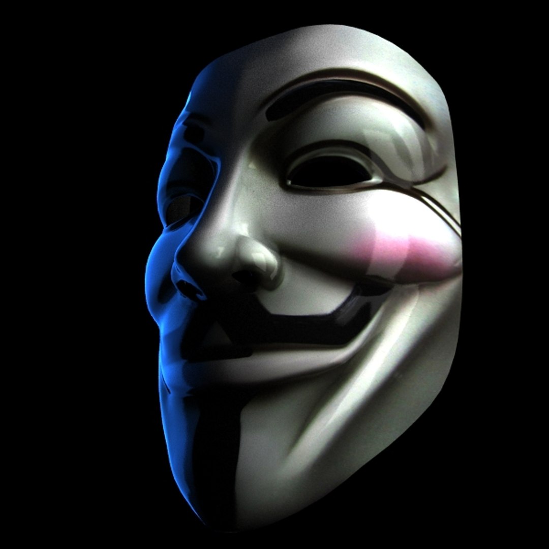 3d Model Anonymous Mask