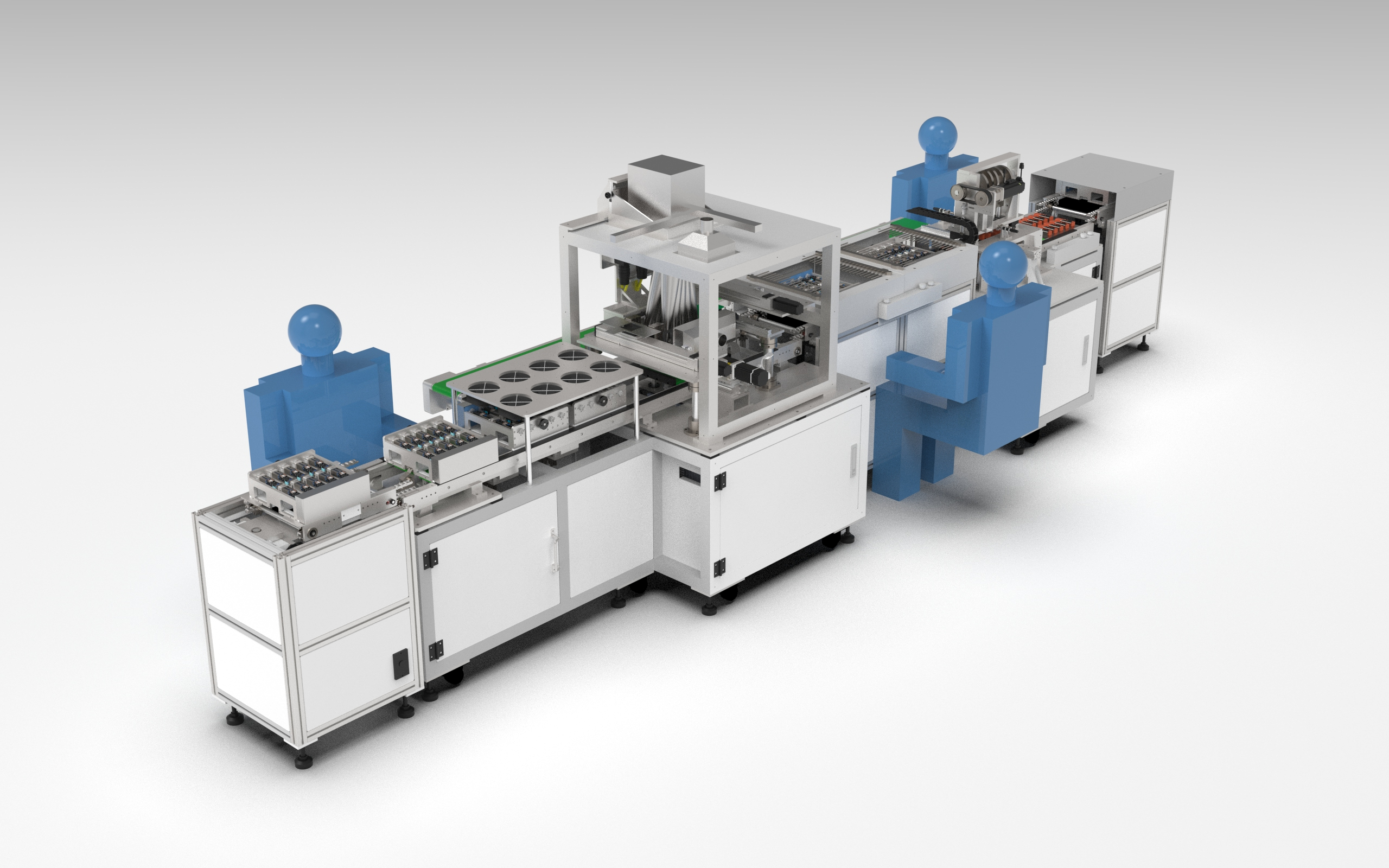 modelo 3d Silicon Steel Sheet Automatic Pressing And Welding Machine ...