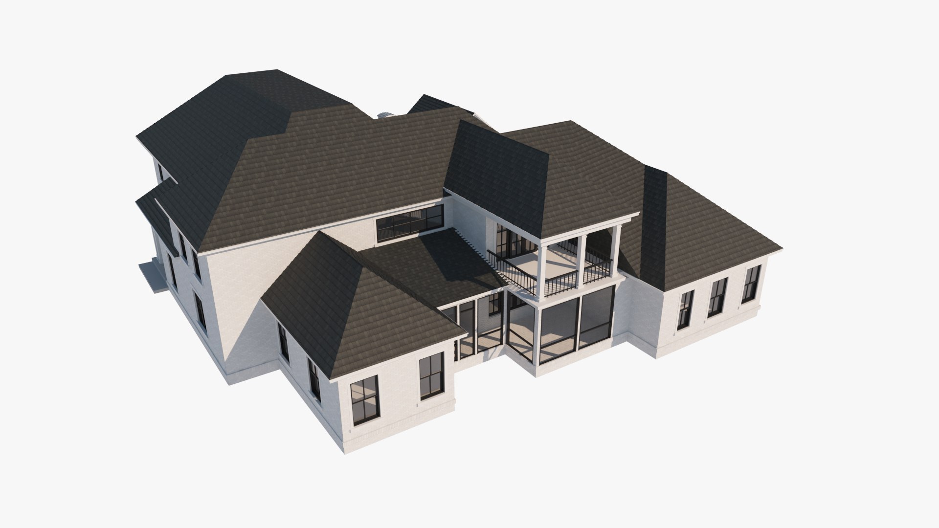 3D Custom Residence Model - TurboSquid 1541300