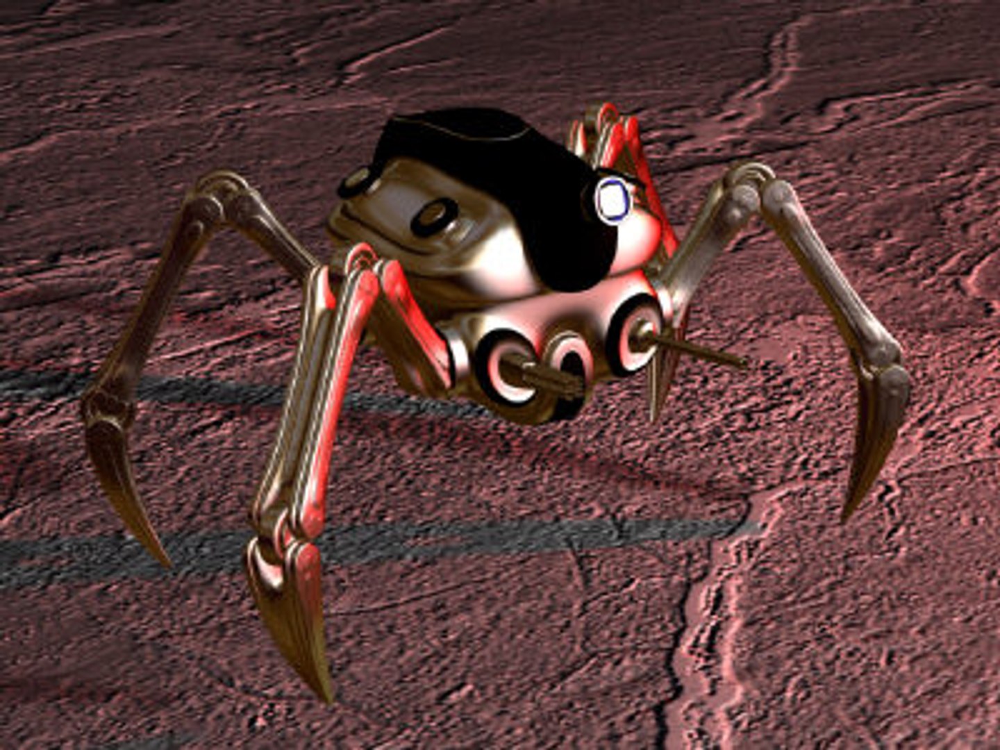 Spider Cyborg Robot 3ds