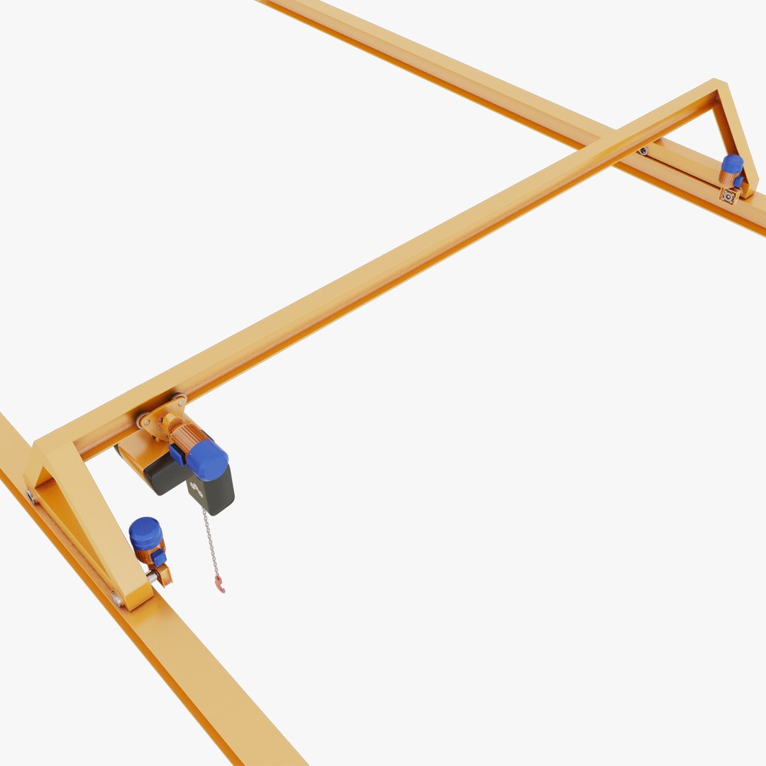 3D Gantry Crane Light Transport - TurboSquid 2068117