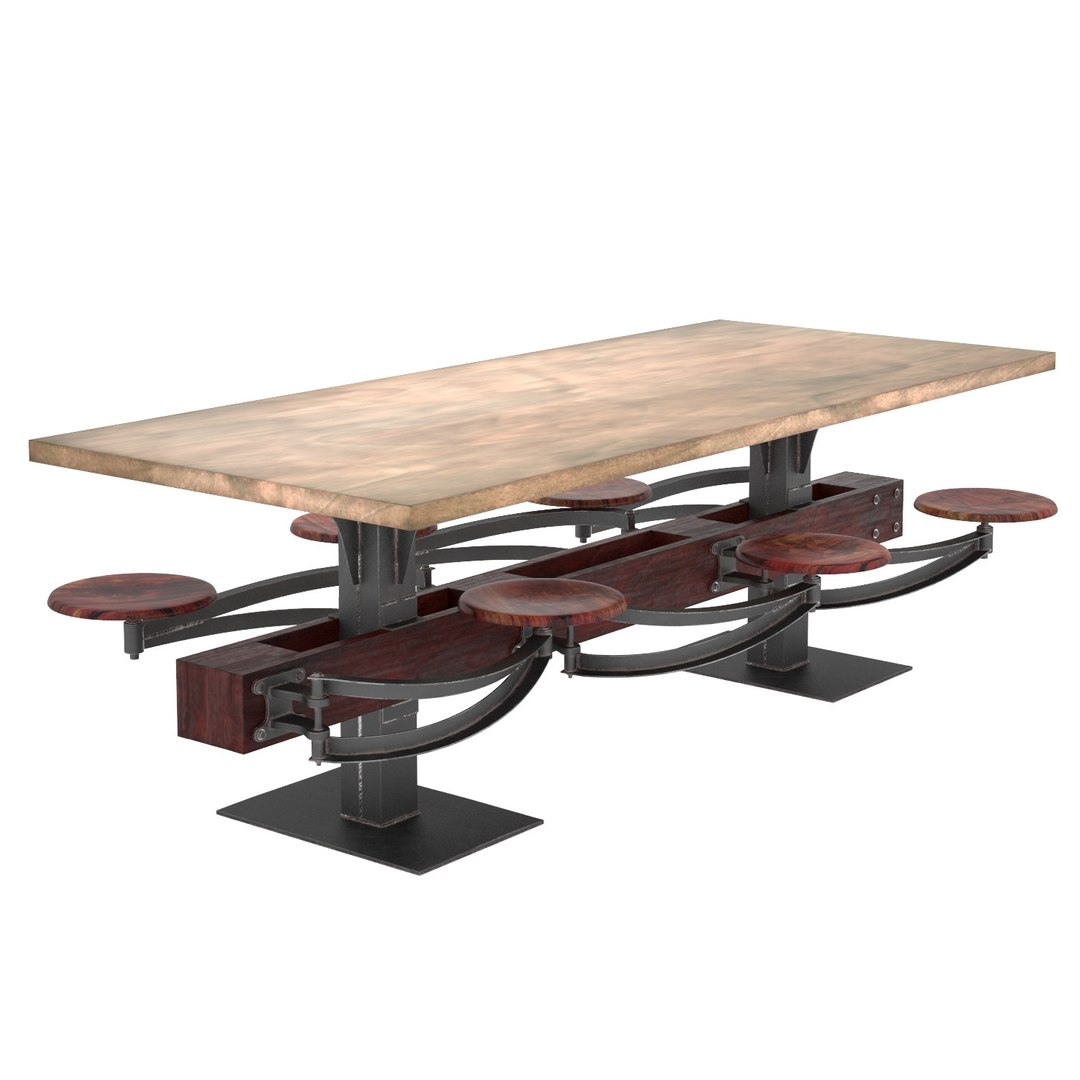 Max Perrin Communal Table Attached