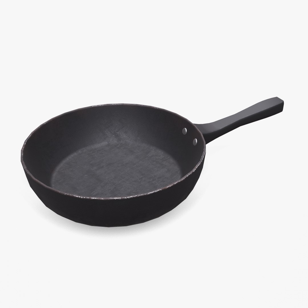 Old Rusty Iron Frying Pan Low-poly PBR 3D Model - TurboSquid 2290699