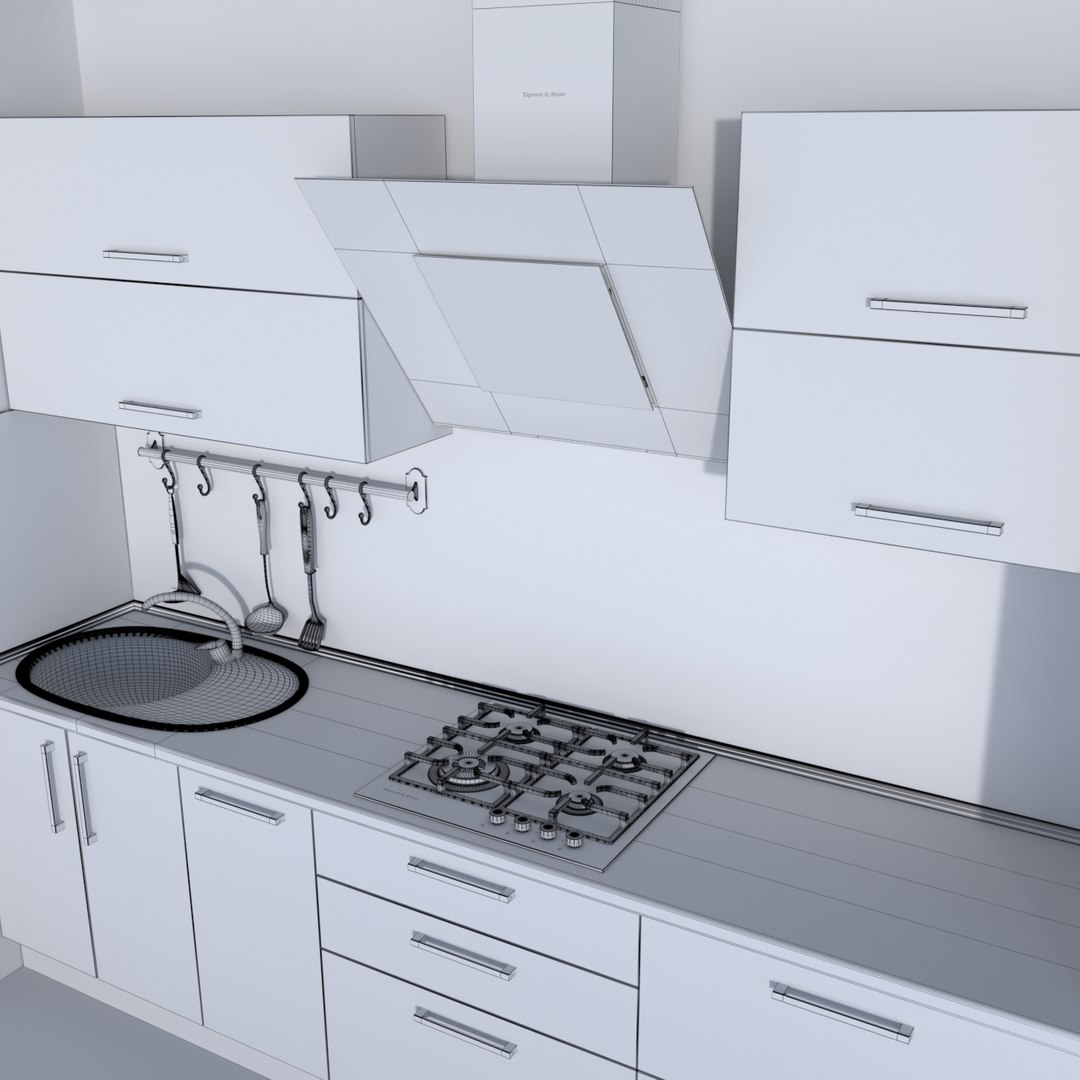 Modern Kitchen Model - TurboSquid 1453562