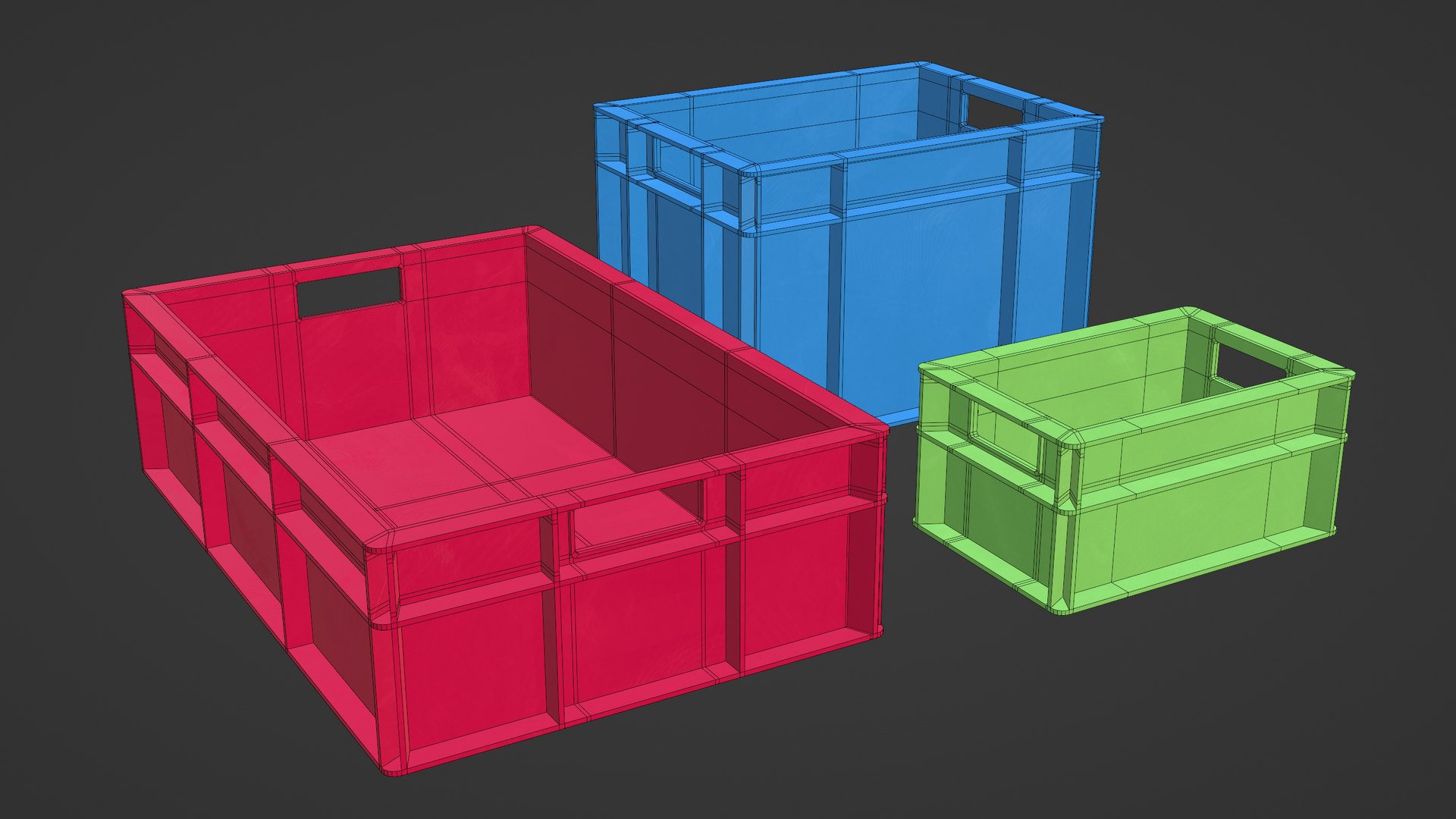 3D model Euronorm boxes - TurboSquid 2140209