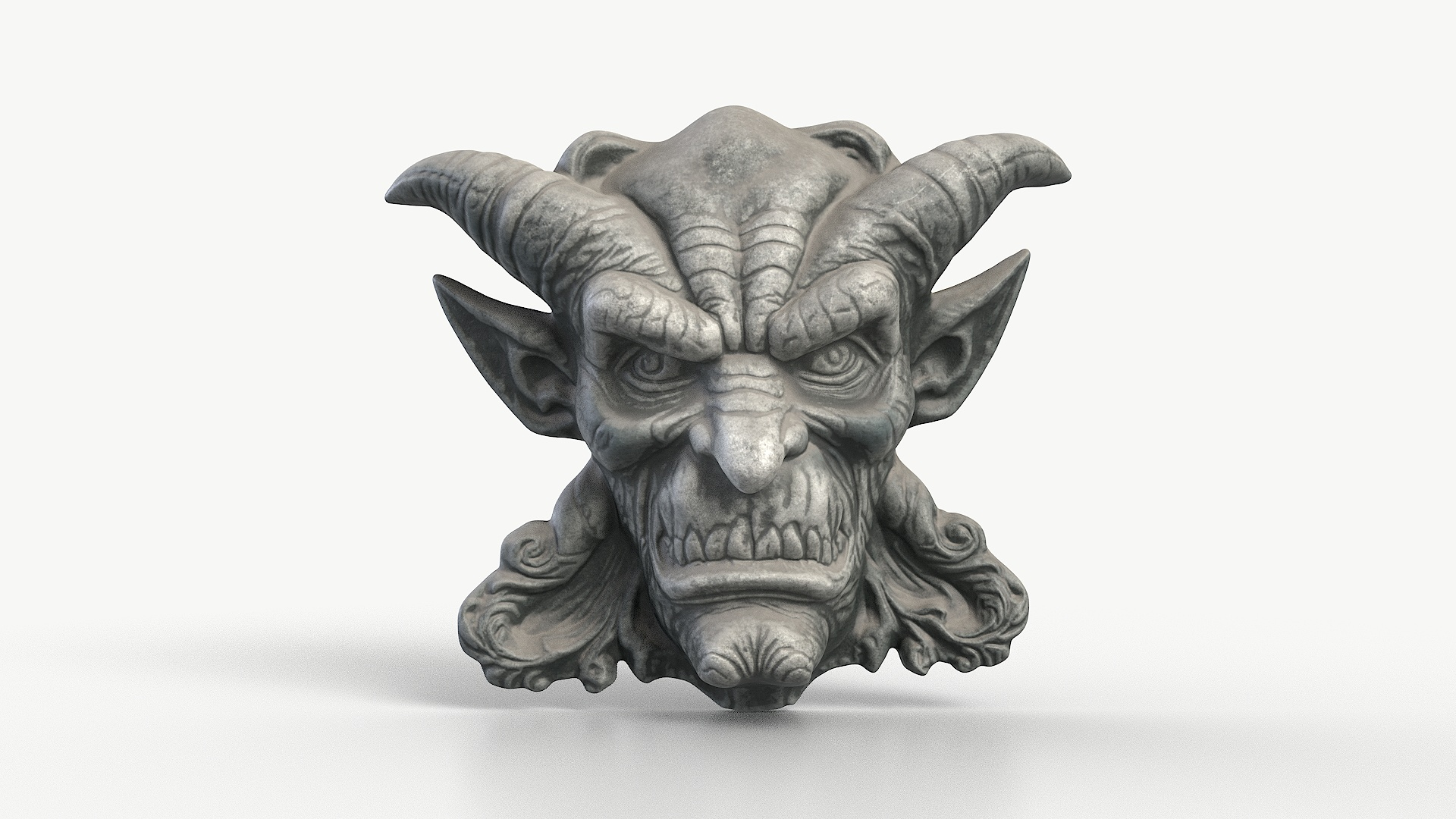 3D 9 Gargoyle Heads Collection 1 Model - TurboSquid 2292028