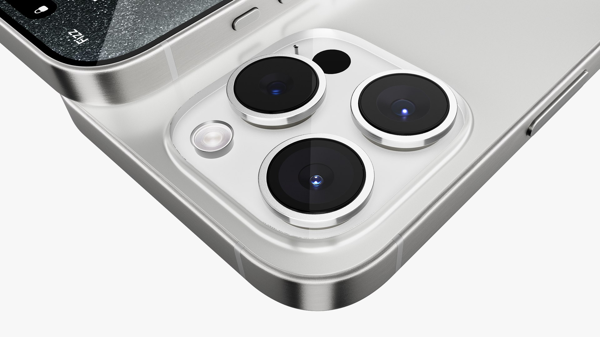 3D IPhone 15 Pro White Titanium - TurboSquid 2133402