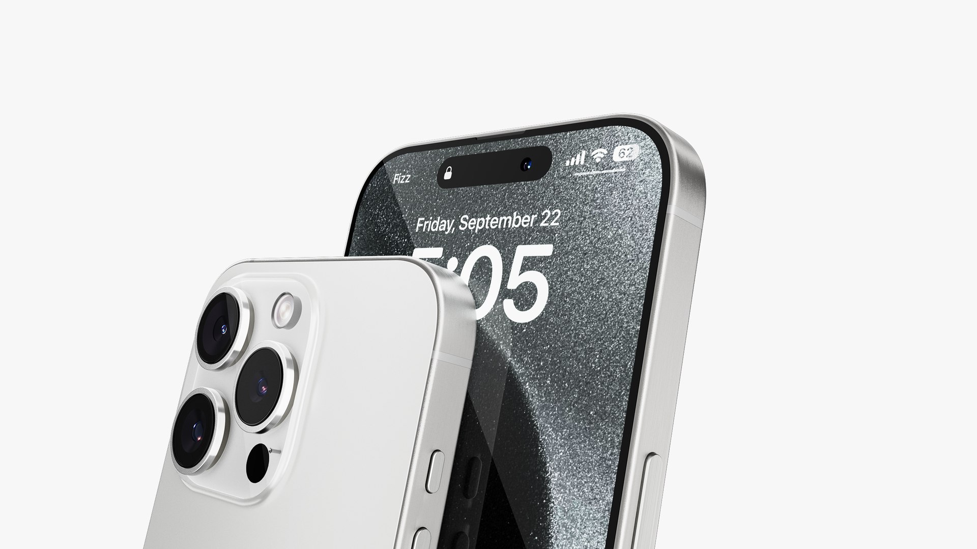 3D IPhone 15 Pro White Titanium - TurboSquid 2133402