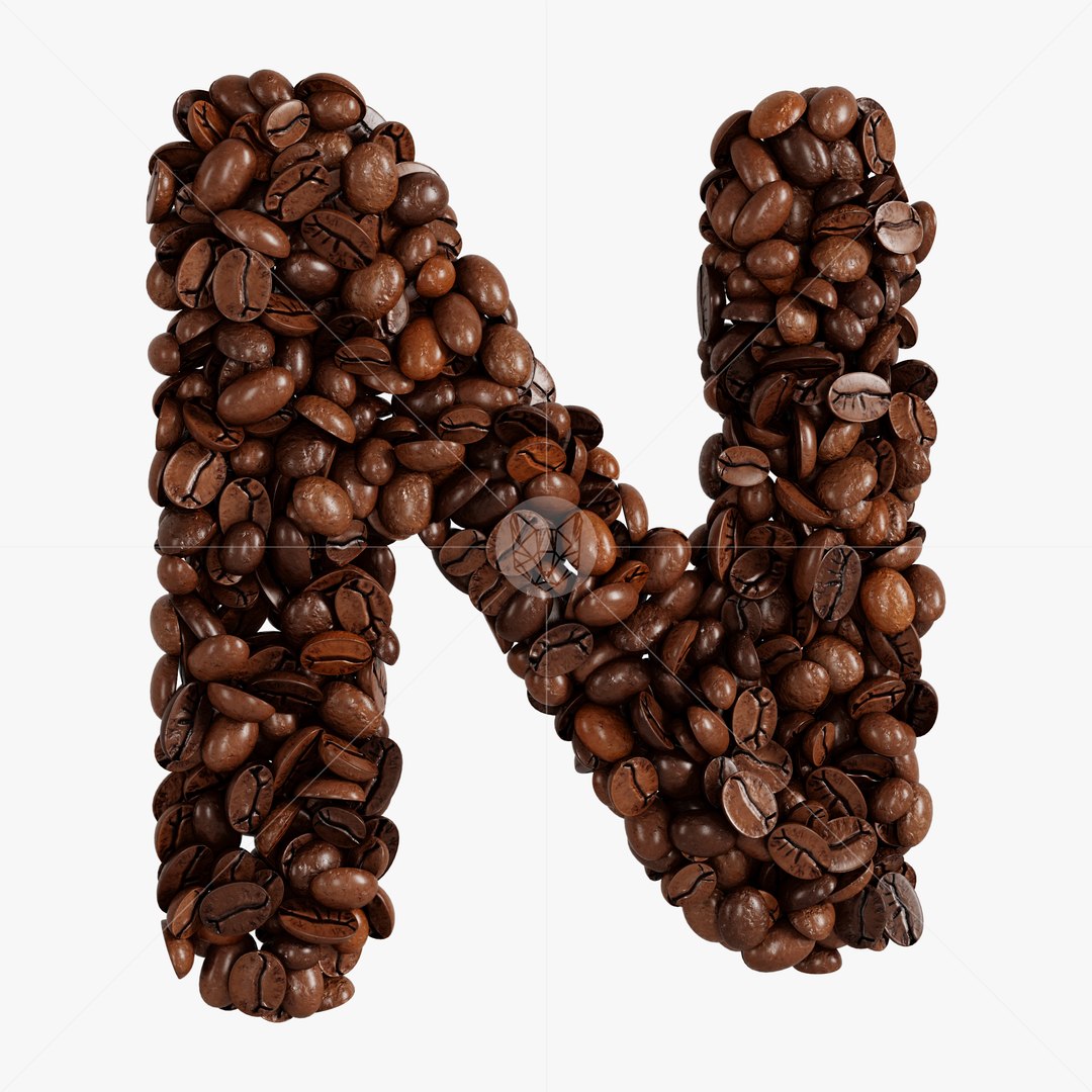 Coffee letters 3D - TurboSquid 1547801